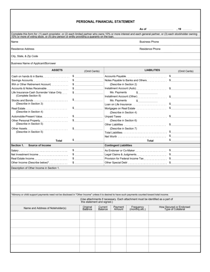 Personal Financial Statement Template For Easy Financial Tracking personal-financial-statement-template-for-easy-financial-tracking