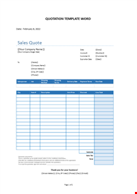 Quotation confirmation mail sample