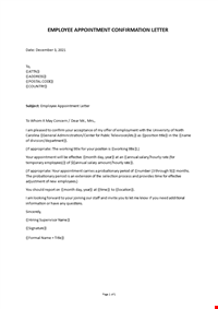 Appointment Distributor letter