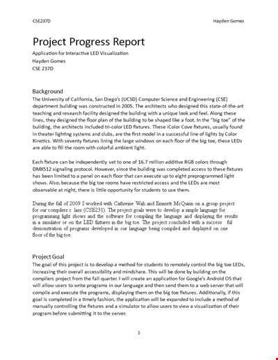 It Technical Report Template