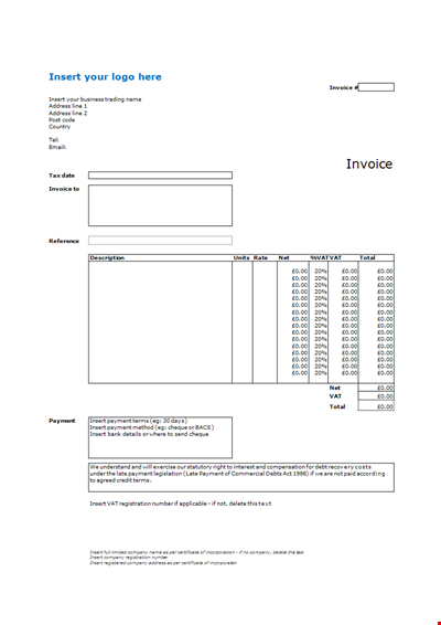 Download Invoice Template