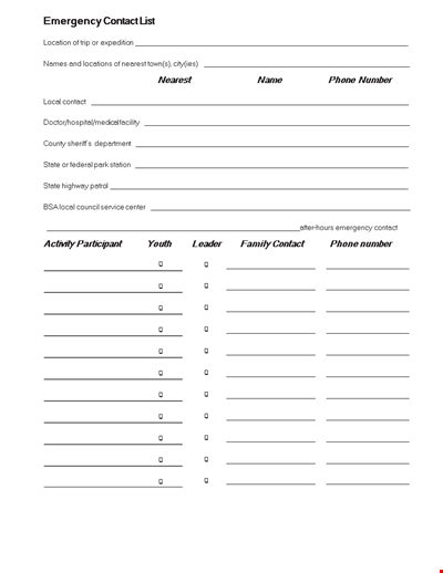 Event Planning List Template