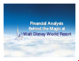 Financial Analysis Presentation Template For Disney Resort