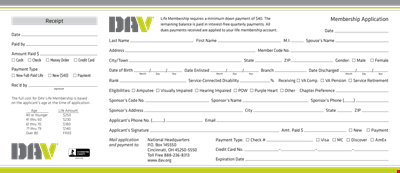 Expense Receipt Template for Reimbursement with Issue and Signature ...