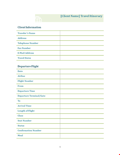 Organize Your Trip with Our Travel Itinerary Template