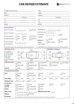 Car Repair Estimate