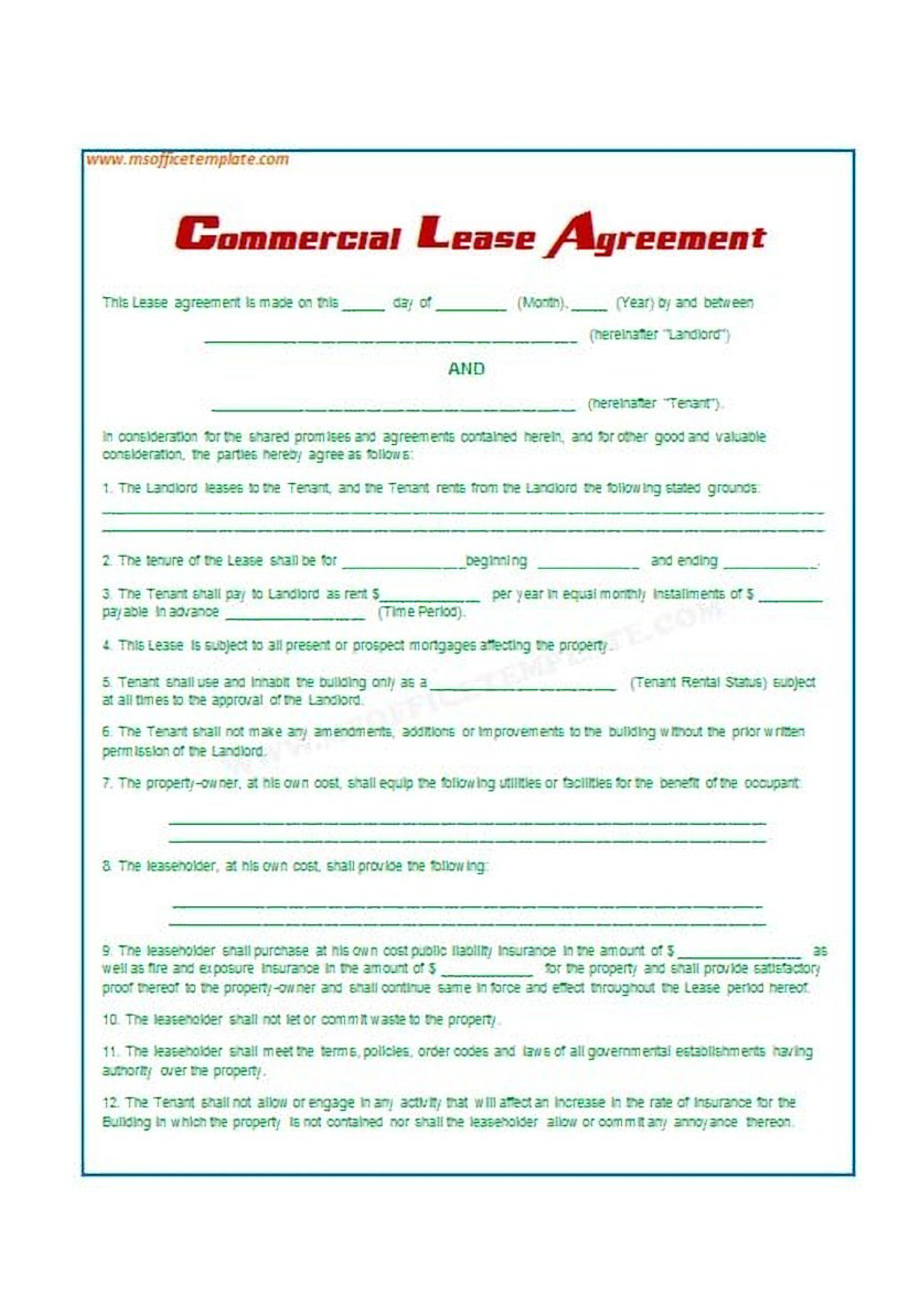 Lease Agreements Sample.v