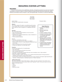 Engineering Resume Format Create An Impressive PDF Resume With