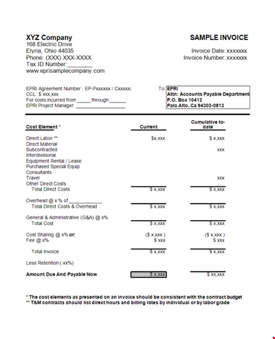 Create Professional Invoices with Our Invoice Template