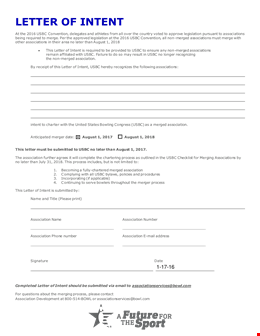 Letter Of Intent Complete Guide Template For Associations