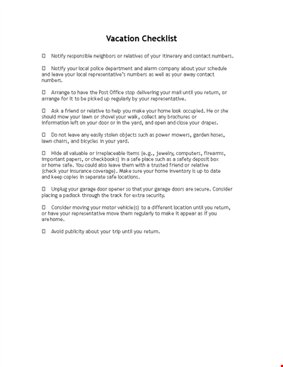 Free Home Inspection Checklist Template