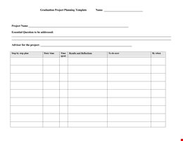 Project Planning Template Sample