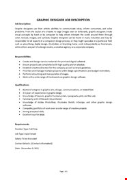 Graphic Designer Job Description