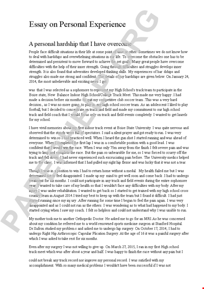 Essay Outline Sample Template