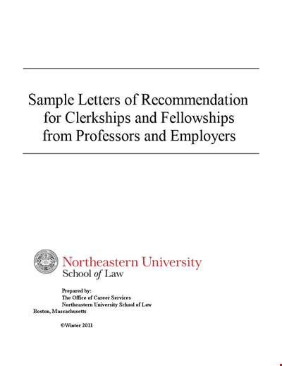 Letter of Recommendation for Employers and Students