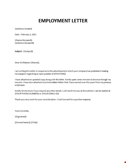 Advertising Cover Letter