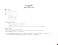 Download Free Work Plan Template For Effective Project Management