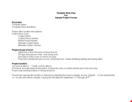 Download Free Work Plan Template For Effective Project Management 