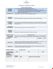 Technology Impact Project Proposal Template For Effective Project Technology Impact Project Proposal Template For Effective Project
