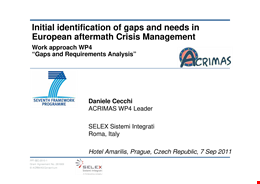 Gap Requirements Analysis Template Acrimas Analysis