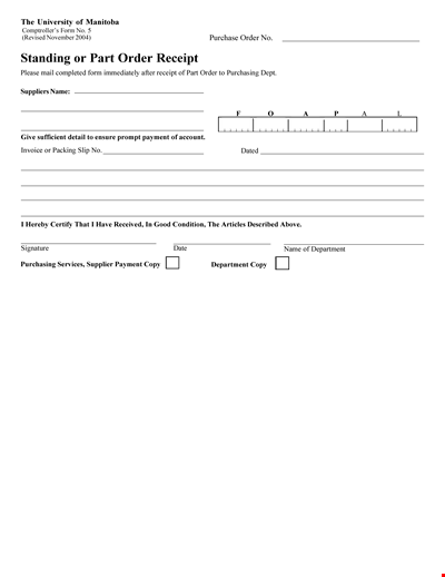 Company Purchase Order | Easy Order Management