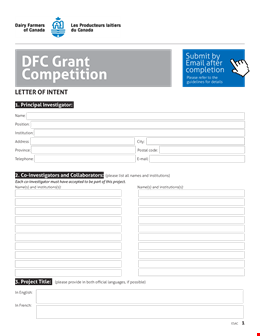 Project Letter Of Intent Clearly State Your Budget