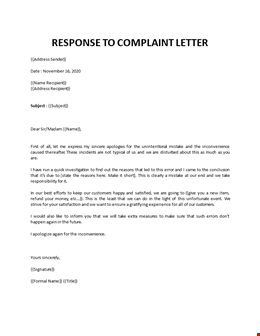 How To Write A Response