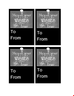 Free Gift Tag Template Editable Printable Design