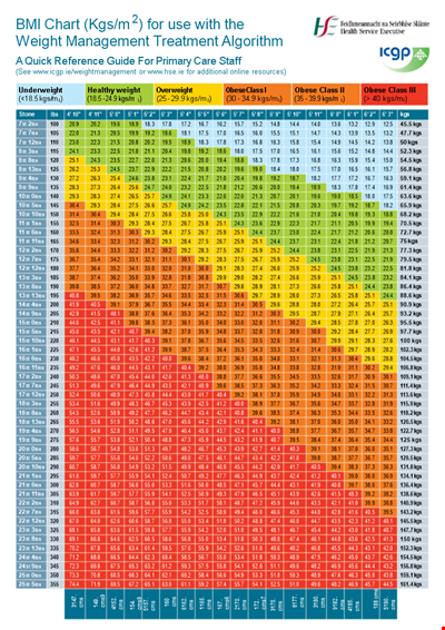Measurement Conversion Chart Template