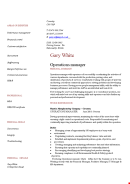 Operations Manager
