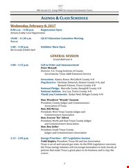 Classroom Scheduling Agenda Example