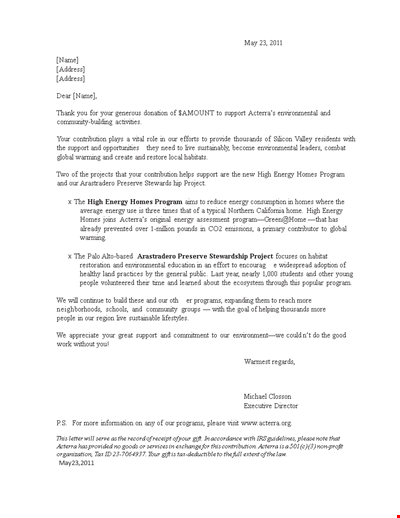 Formal Business Letter Template