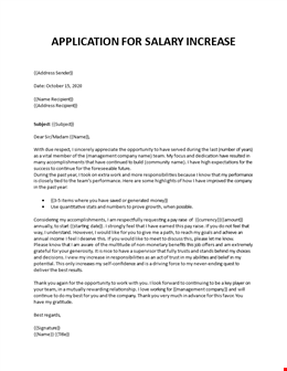 Salary Increase Letter Tips Sample Letter 