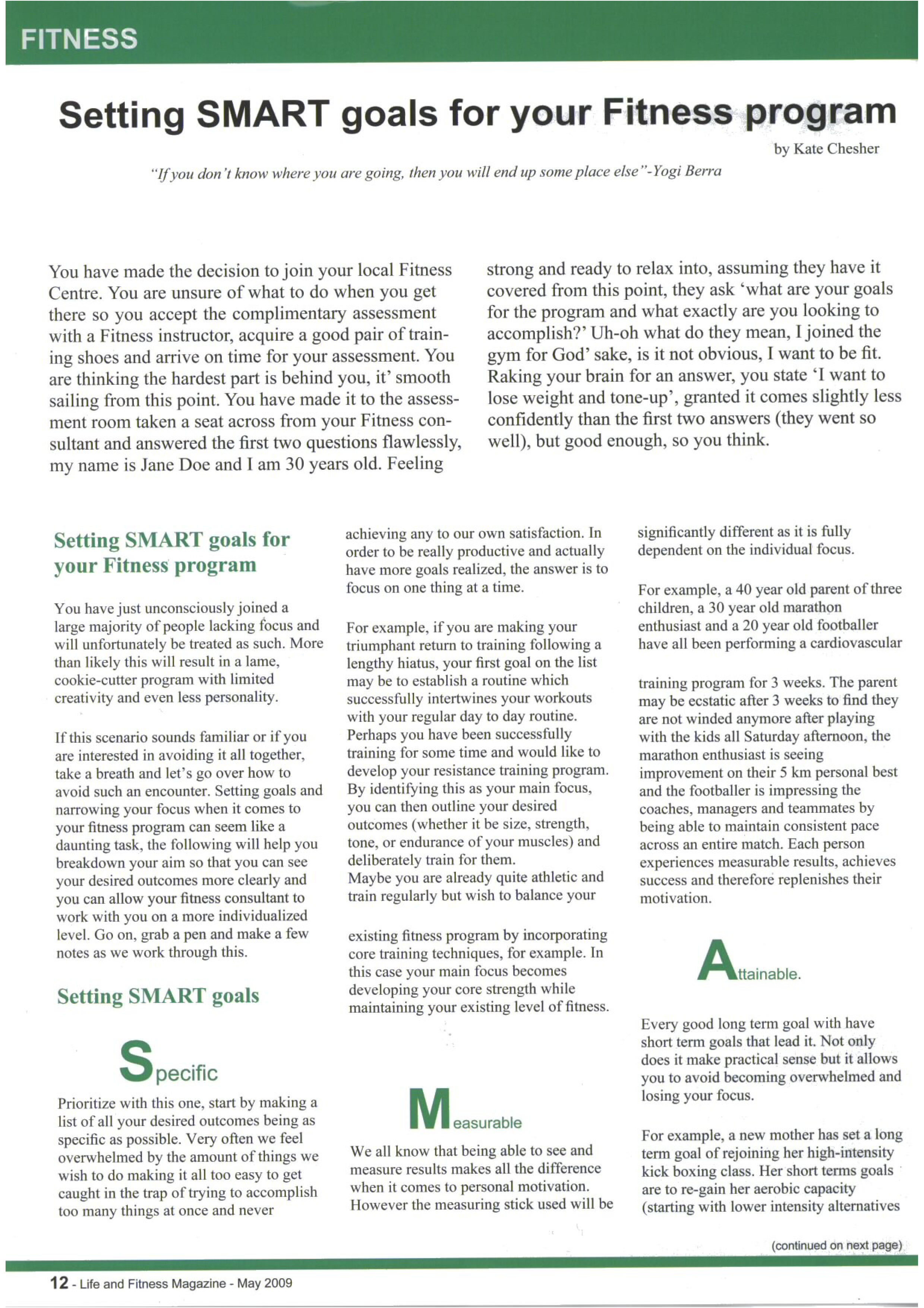 SMART Fitness Goals - Achieve Your Fitness Aspirations with These ...