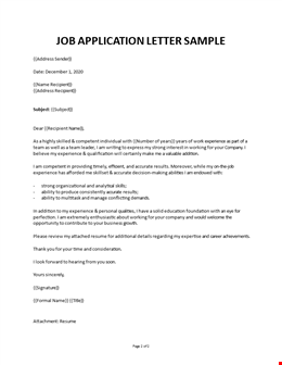 Work Application Letter Hot Picture