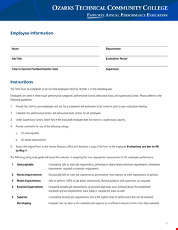Employee Performance Review Examples Comments Improve Performance
