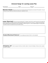 Effective Lesson Plan Template For Students In Any State Effective Lesson Plan Template For Students In Any State