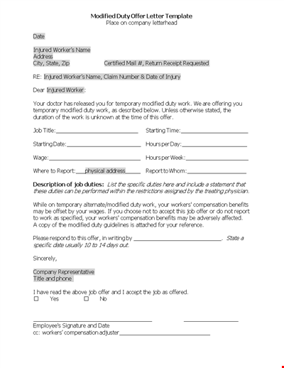 Join Our Team: Personalized Offer Letter from