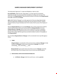 Employment Contract Template