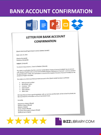 Sample of Balance Confirmation Letter | Bizzlibrary