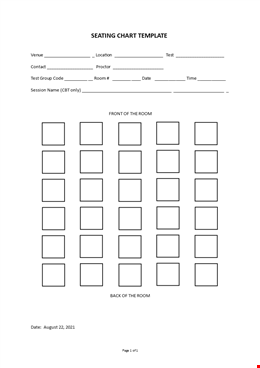 Seating Chart Template