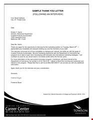 Sample Interview Appointment Response Letter