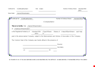 Create And Print Your Own Stock Certificate Template Certificate