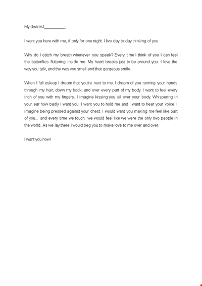 Romantic Love Letter Template - Free Printable and Customizable