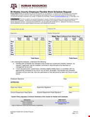 Flexible Employee Schedule Request