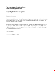 Confirming Receipt Of Interview Invite And Acceptance Via Email Confirming Receipt Of Interview Invite And Acceptance Via Email