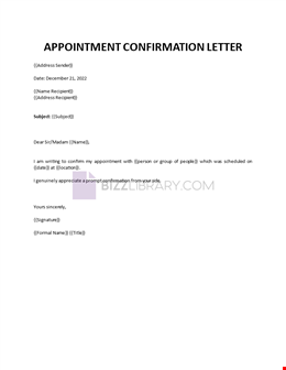 Email To Confirm Meeting