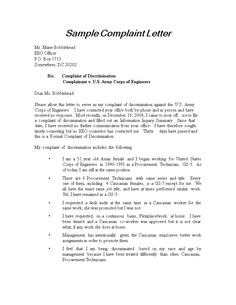 Formal Complaint Letter Format Sample How To Write A Formal Formal Complaint Letter Format Sample How To Write A Formal