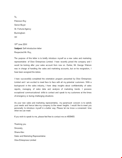 Formal Business Letter
