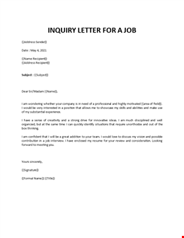  Enquiry Email Sample How To Write A Business Inquiry Email With 